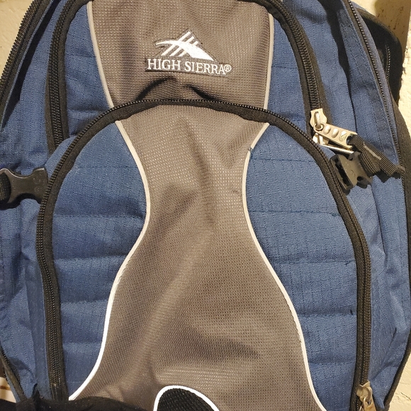 High Sierra | Bags | High Sierra Backpack Gray Blue Multicompartment ...